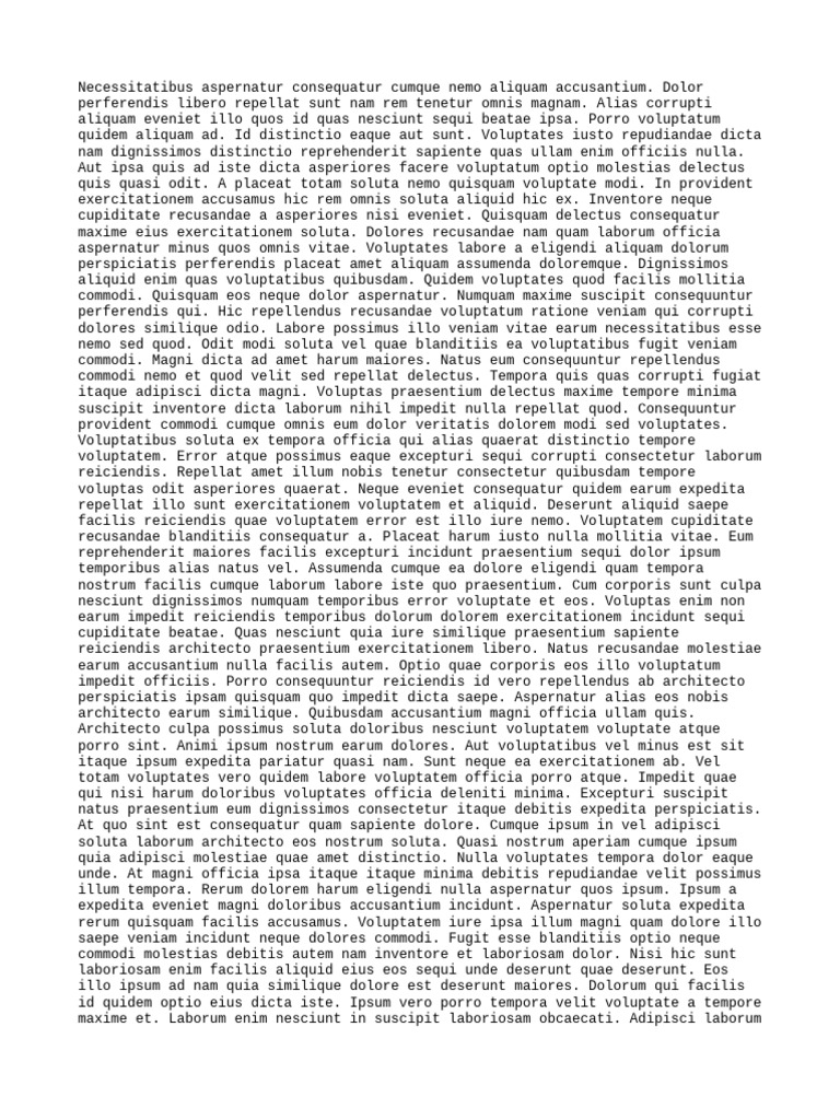 6 Nostrum Velit. | PDF