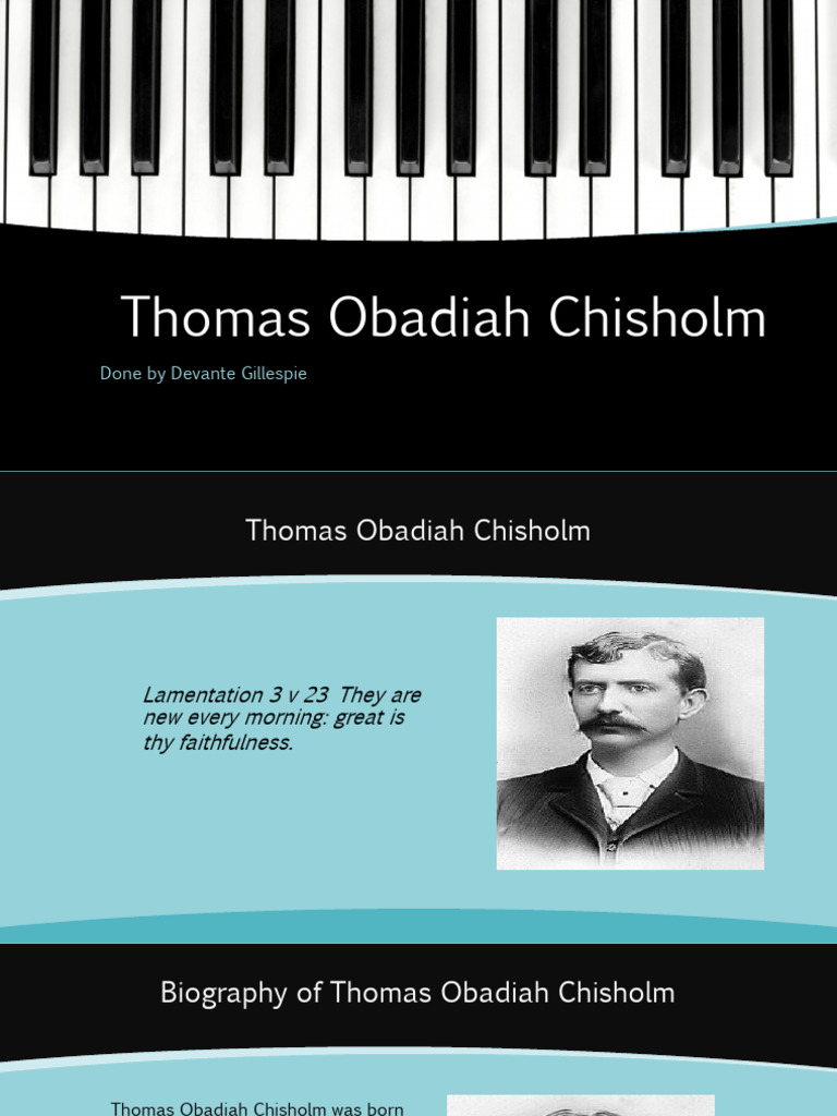 Thomas Chisholm | PDF | Thou