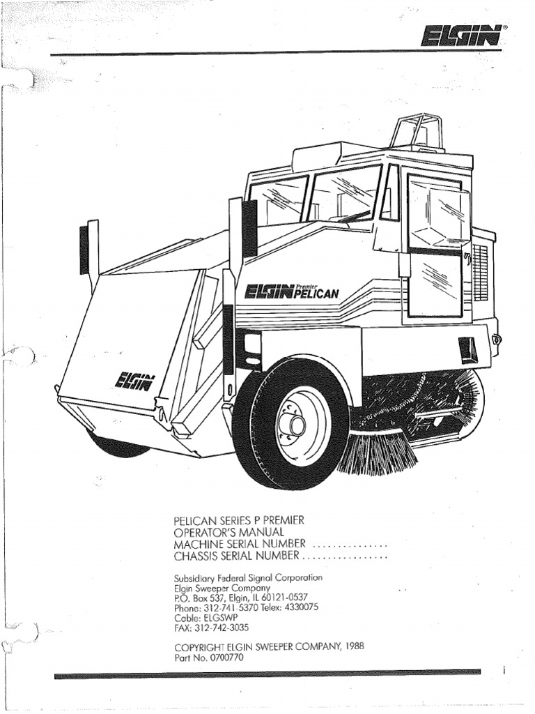 Elgin Sweeper | PDF