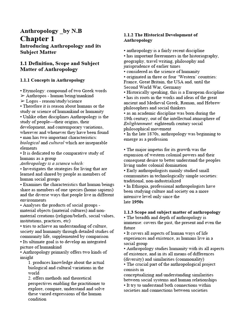 Anthropology Note Natnael Bereta | PDF | Anthropology | Marriage Anthropology Note Natnael Bereta | PDF | Anthropology | Marriage
