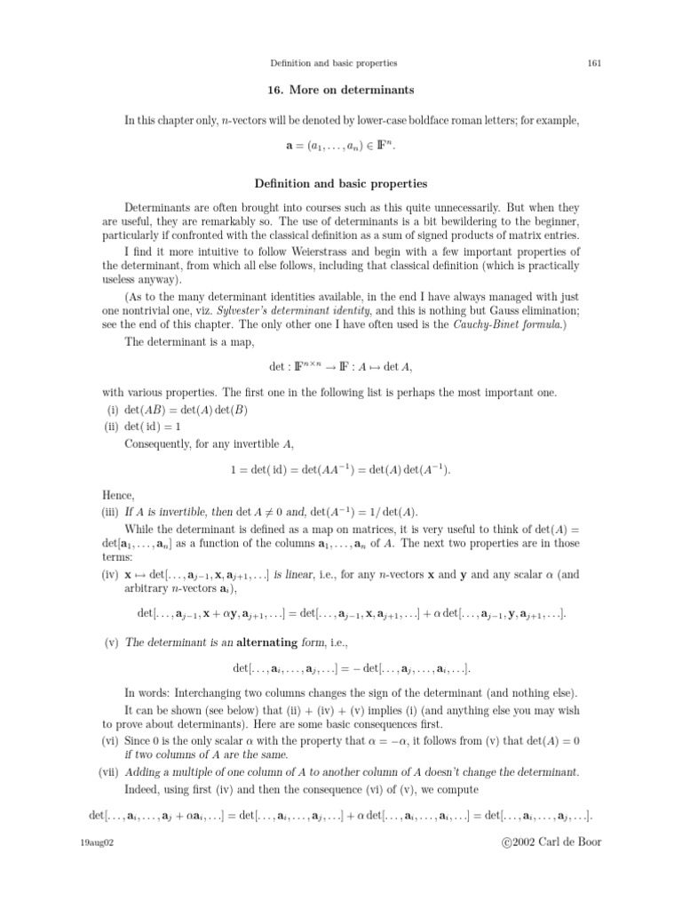 Determinants | PDF | Determinant | Mathematical Concepts