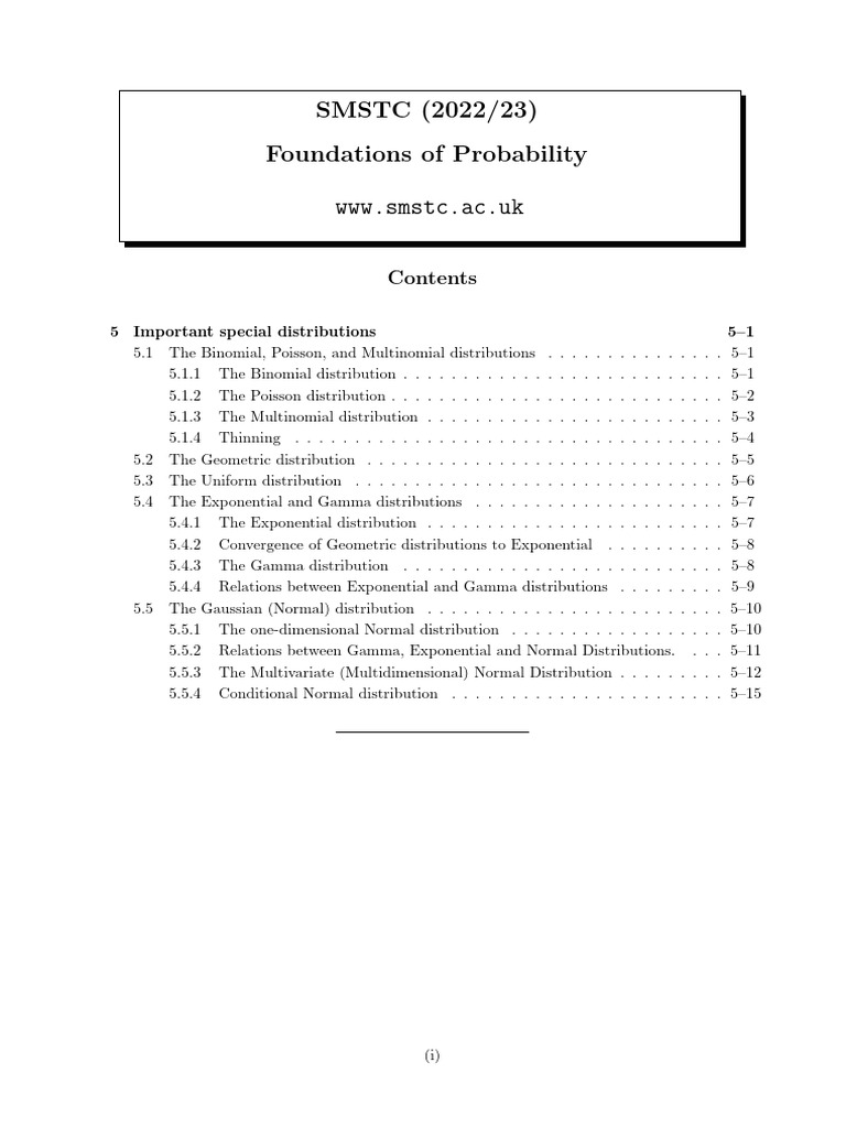 05 - Special Distributions | PDF | Probability Distribution | Poisson ...