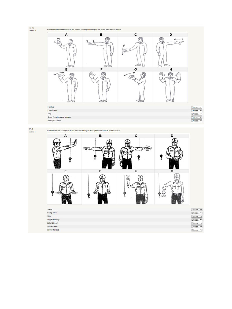 Lifting Hand Signals, PDF | PDF