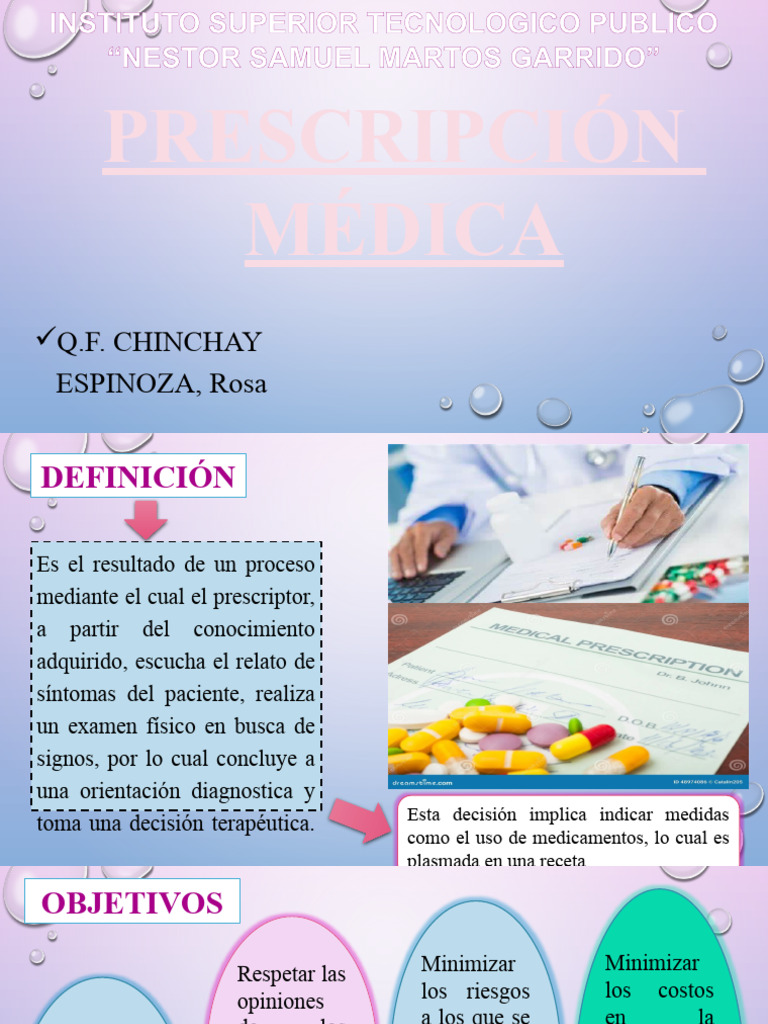 Prescripcion Medica | PDF | Medicamentos con receta | Farmacéutico