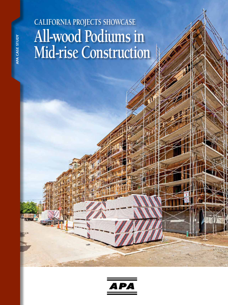 All-Wood Podiums in Mid-Rise Construction: California Projects Showcase | PDF | Concrete | Lumber