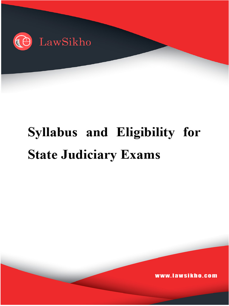 Rajasthan Judiciary Exam Syllabus | PDF | Advocate | Justice