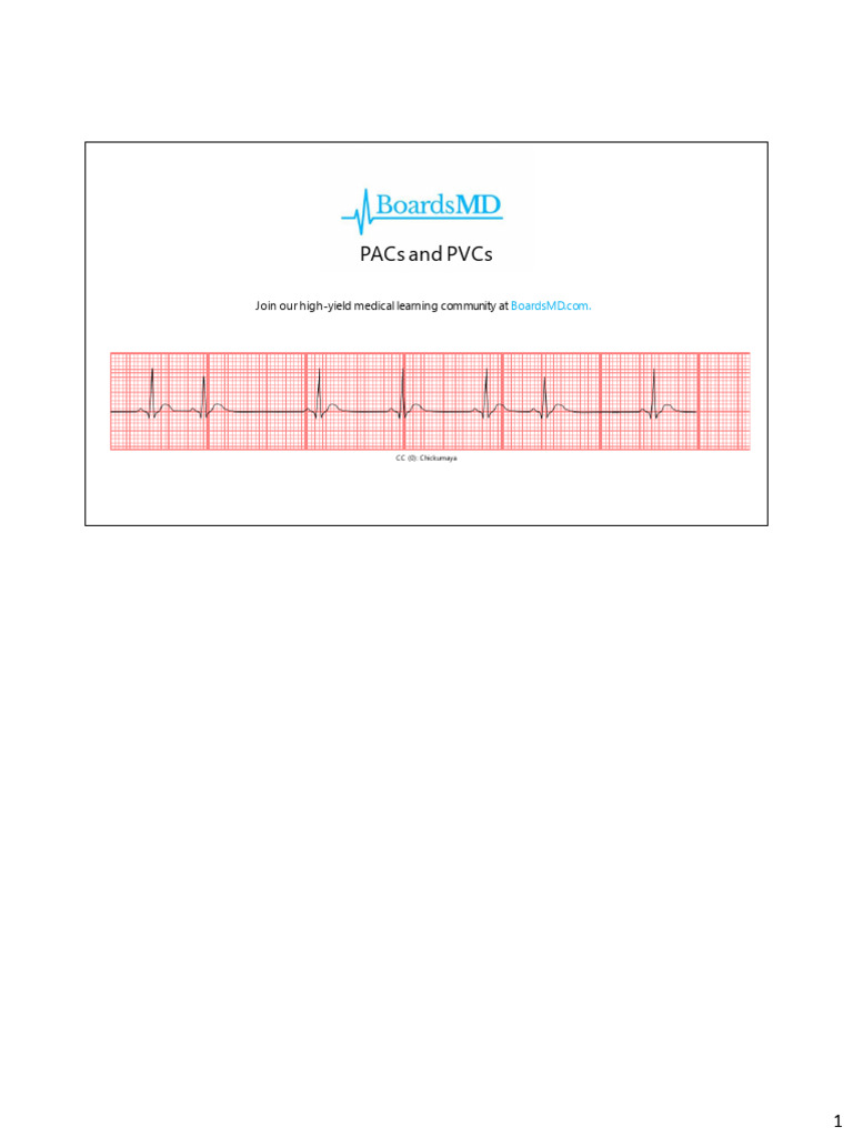 PACs and PVCs | PDF | Cardiovascular Diseases | Medical Specialties