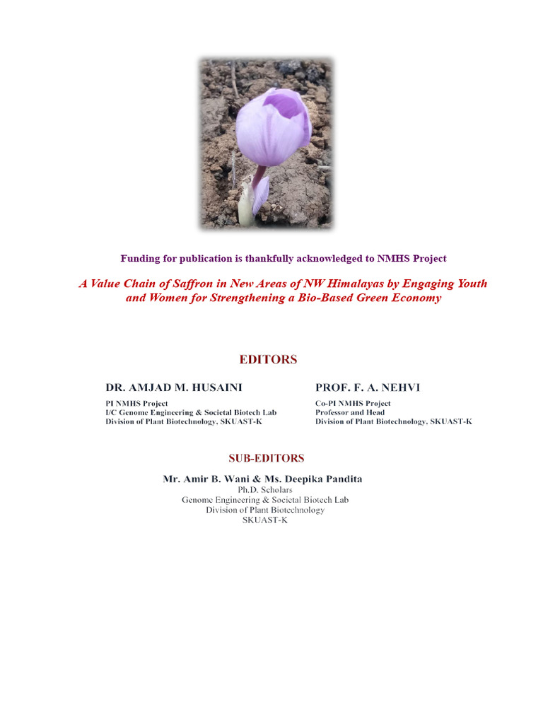 Saffron Tissue Culture Manual - Final - Complete | PDF | Sterilization ...