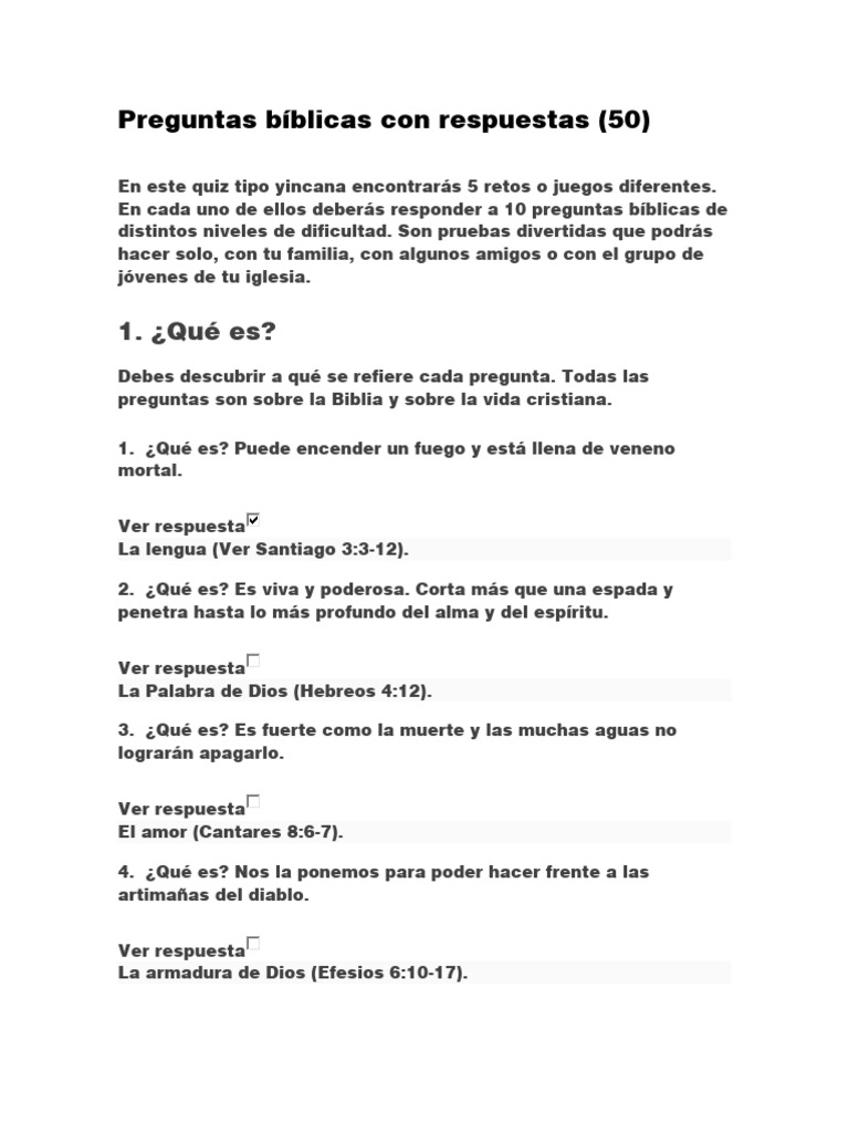 Preguntas Bíblicas Con Respuestas | PDF | Cristo (título) | Libro de malachi