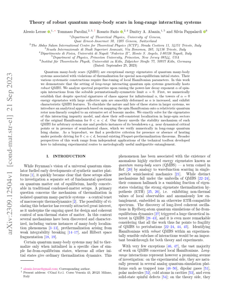 Theory of Robust Quantum Many-Body Scars in Long-Range Interacting ...
