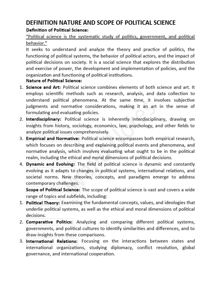 Intro To PL Notes Wajid | PDF | Leadership | Legislature