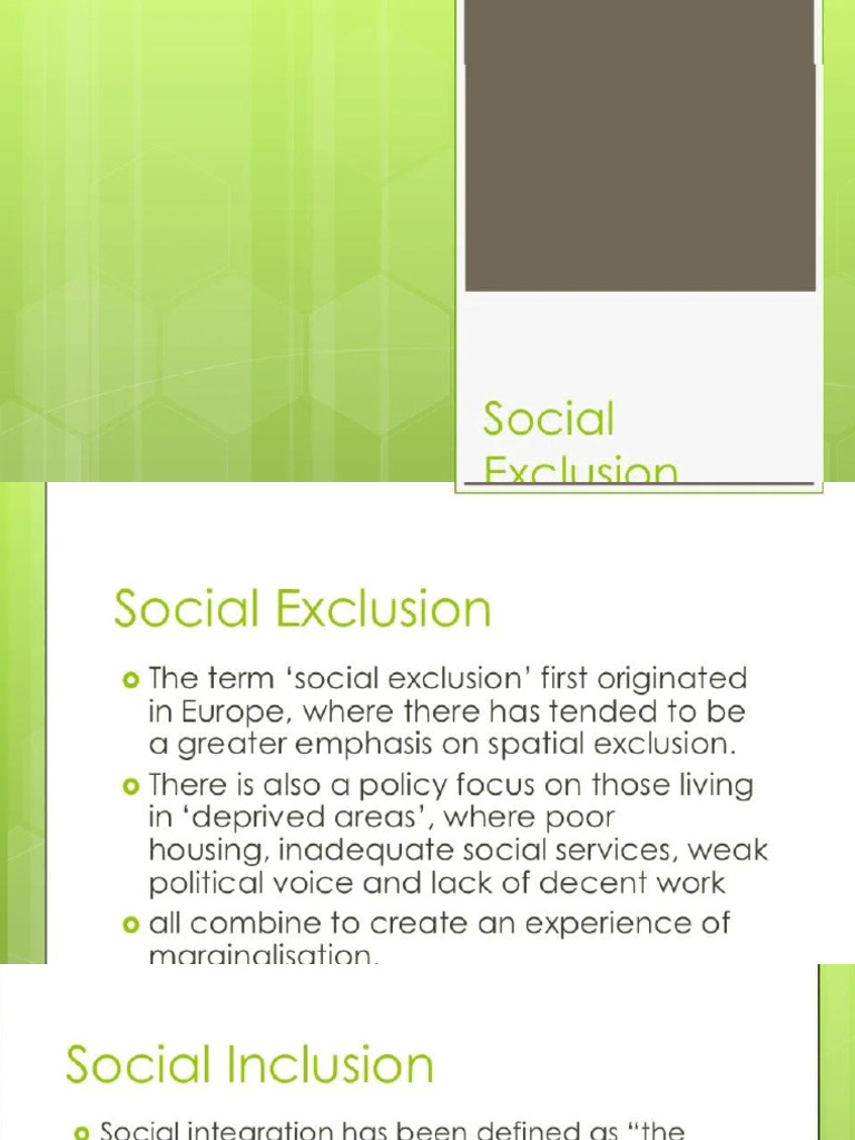 Theory of Exclusion 7 | PDF