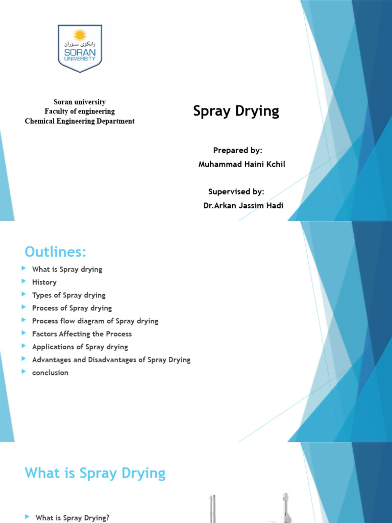 Spray Drying | PDF | Liquids | Industrial Processes