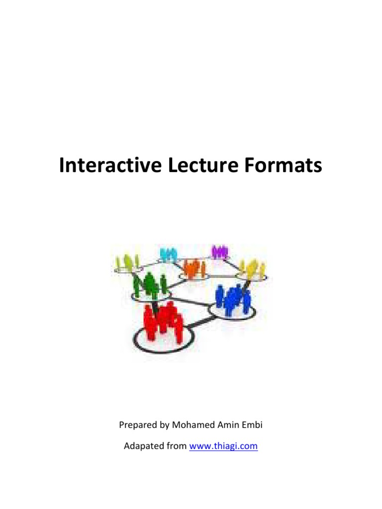 Interactive Lecture Strategies | Lecture | Brainstorming