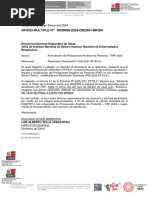 Oficio Multiple #D000012-2025-Oggrh-Minsa | PDF | Perú | Economias