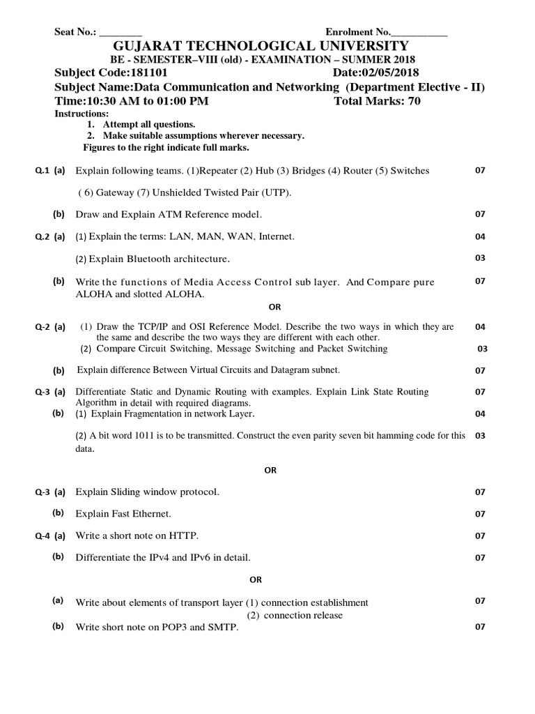 DCN (8th) May2018 | PDF | Computer Network | Network Switch