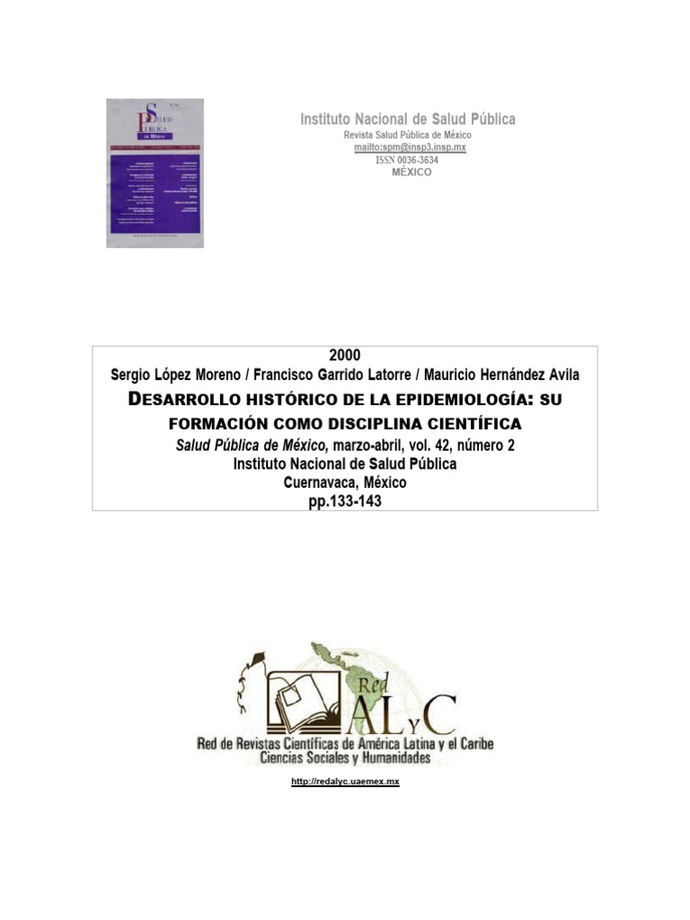 Sergio Lopez Moreno. Desarrollo Historico Epidemiologia | PDF ... Sergio Lopez Moreno. Desarrollo Historico Epidemiologia | PDF ...