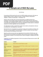 Sample Content of Ngo Constitution | PDF | Board Of Directors | Liquidation
