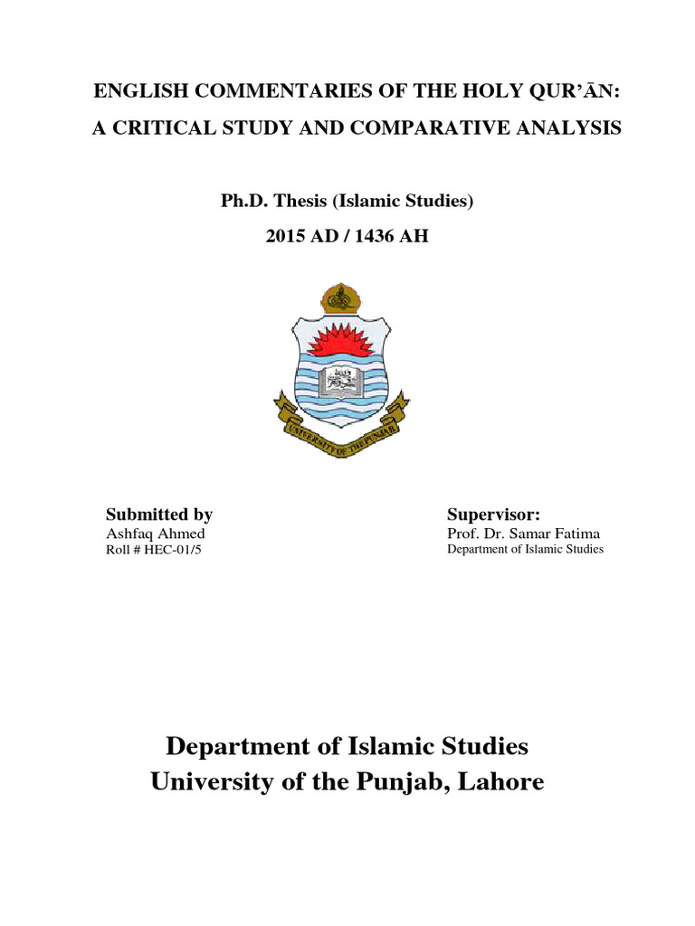English Quran Commentaries Analysis | PDF | Translations | Quran