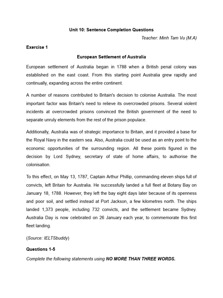 Unit 10 Reading K46 Handout | PDF | Australia