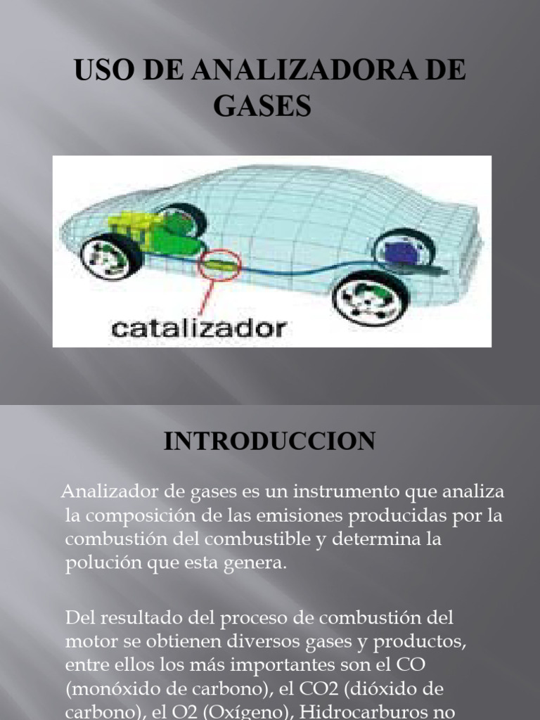Análisis de Gases de Combustión en Motores | PDF | Combustión | Motores