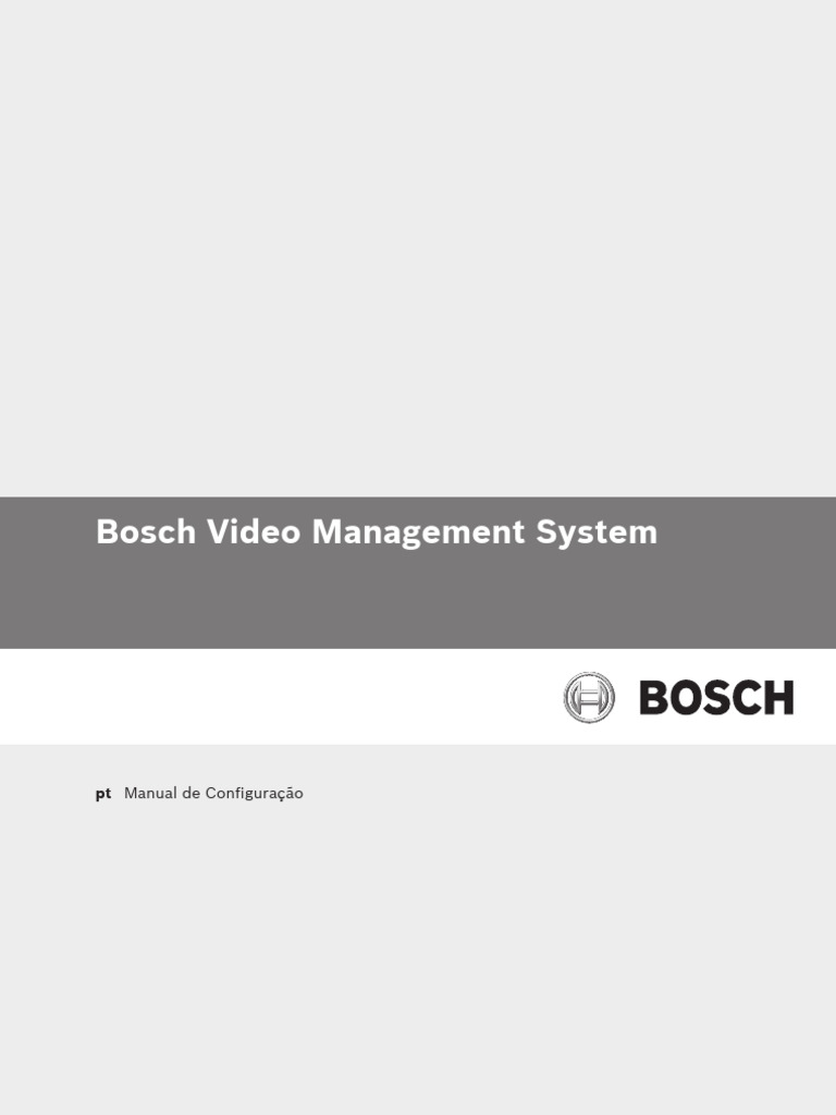 Manual BVMS | PDF | Câmera de vídeo digital | Engenharia da Computação