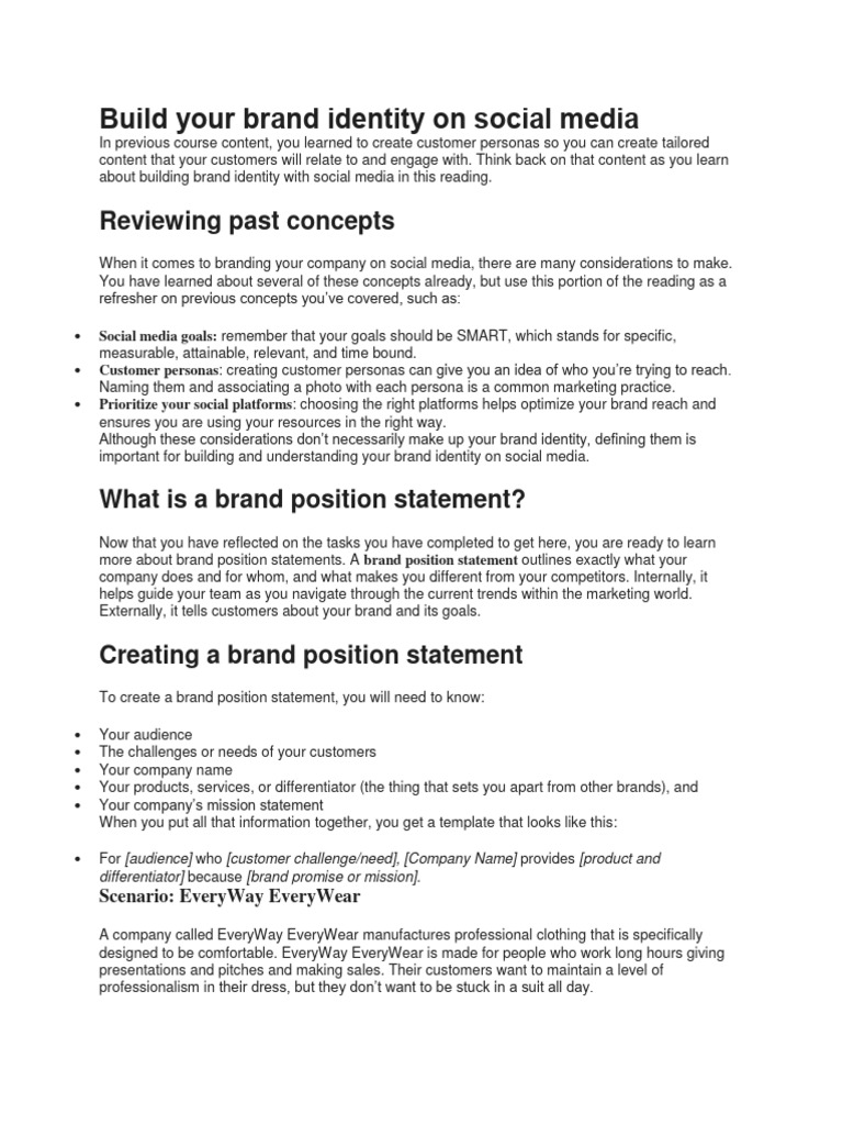 Building Identity On Social Media | PDF | Brand | Social Media Building Identity On Social Media | PDF | Brand | Social Media