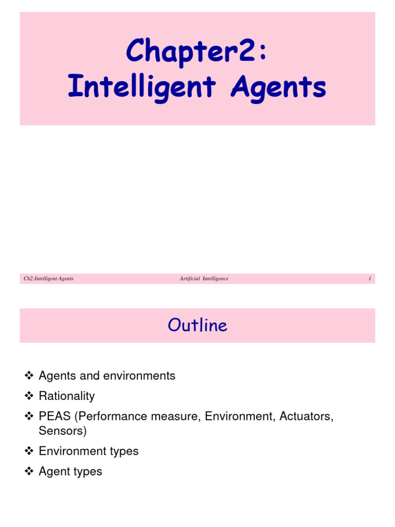 Ch2 Agents | Download Free PDF | Artificial Intelligence | Intelligence (AI) & Semantics