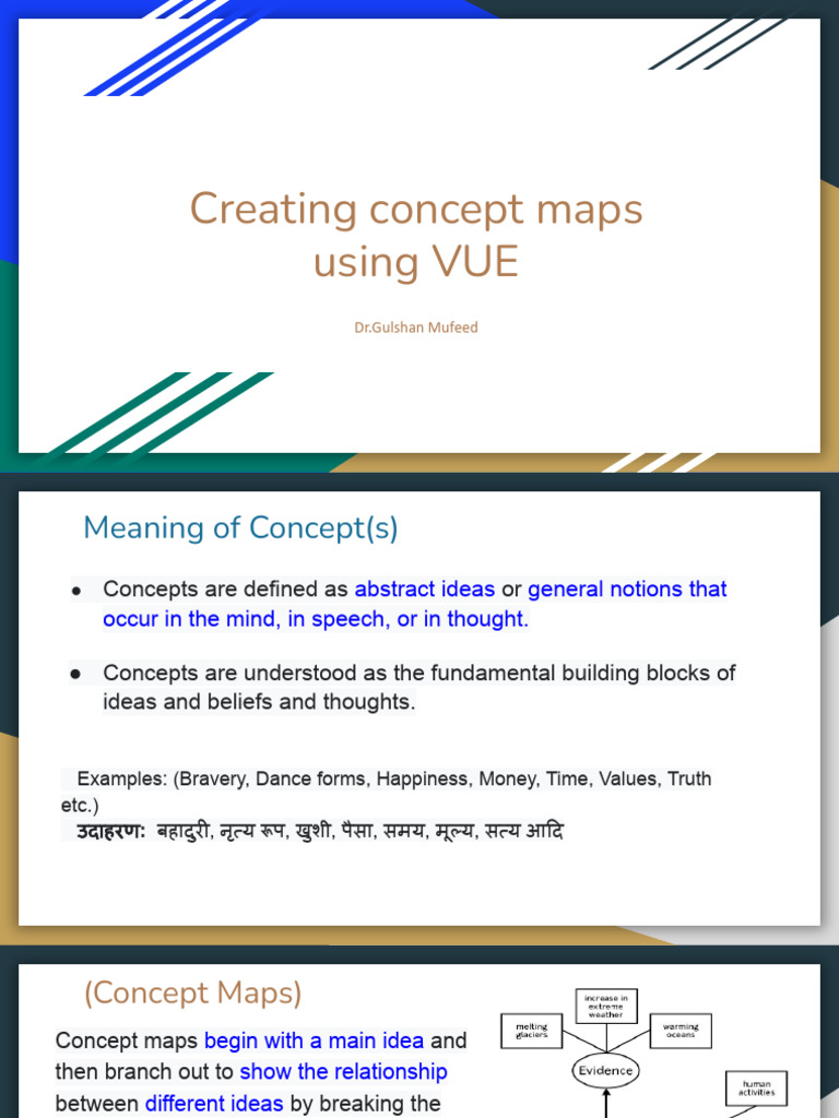 CONCEPT MAPS USING VUE | PDF | Concept | Information