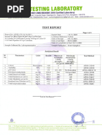 Drinking Water Test Report | PDF | Bacteria | Chemical Compounds