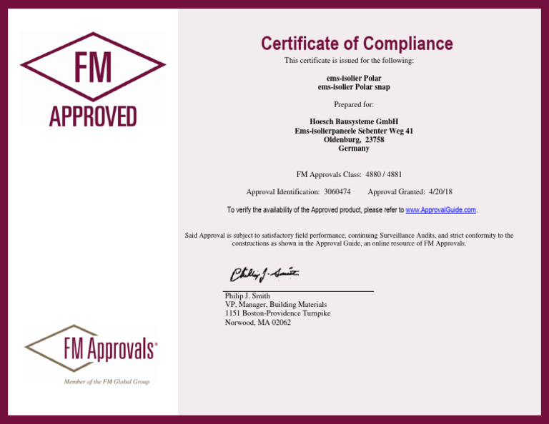 FM 4881 - Sample Approval | PDF