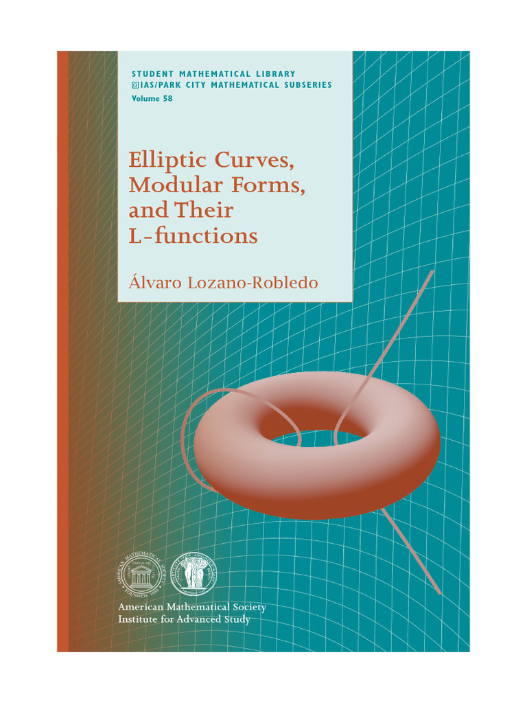 Elliptic Curves Modular Forms And Their L Functions Pdf