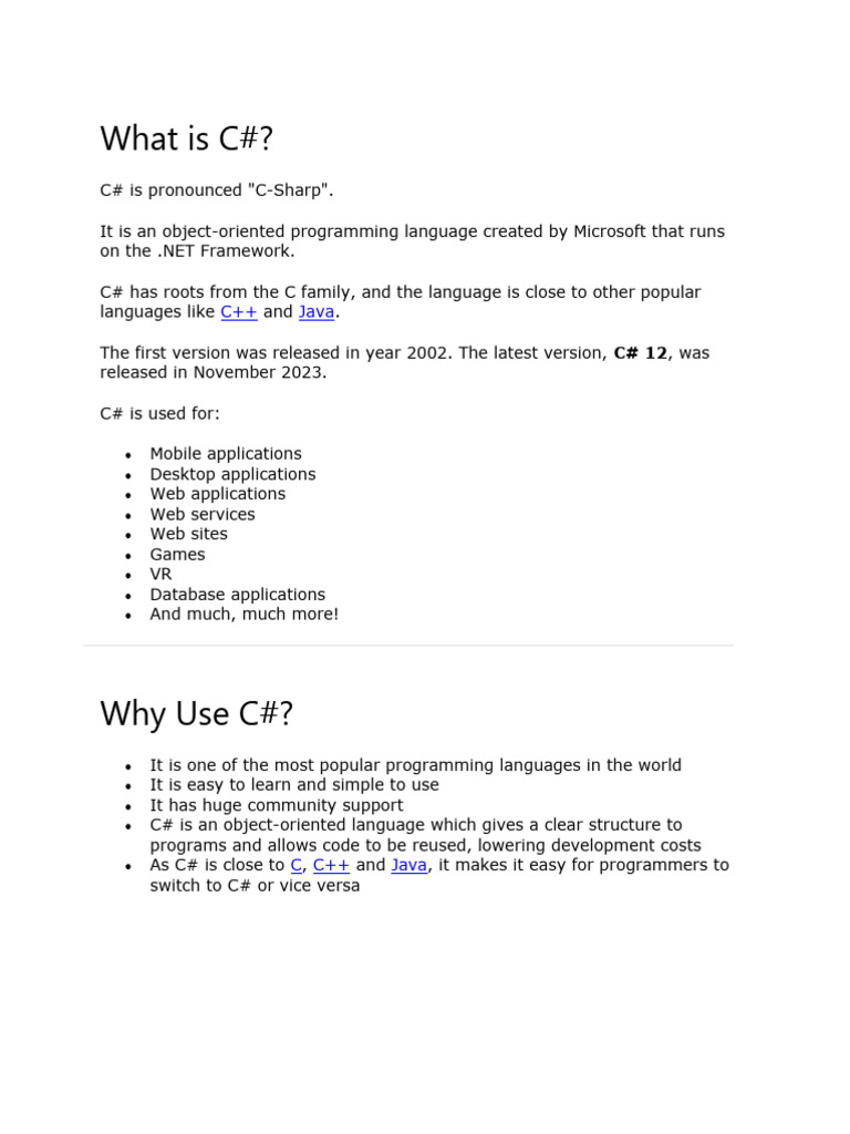 Learning C Pdf C Sharp Programming Language Data Type