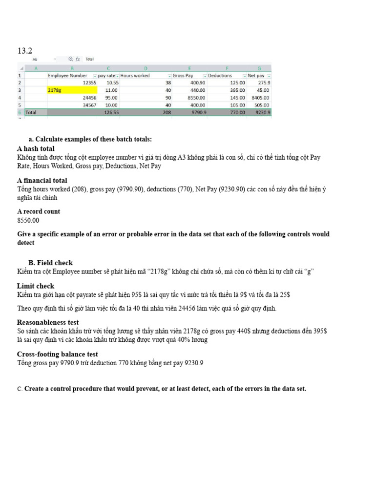A Hash Total | PDF