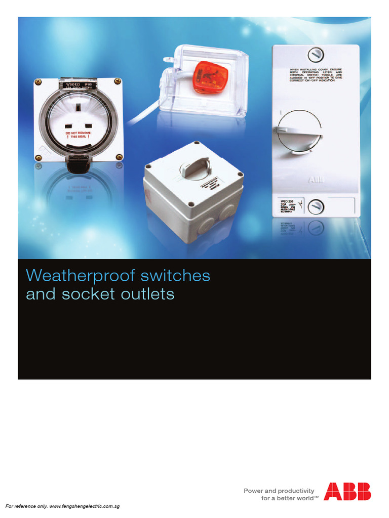 ABB Weatherproof switch and outlets | PDF | Ac Power Plugs And Sockets | Electrical Components