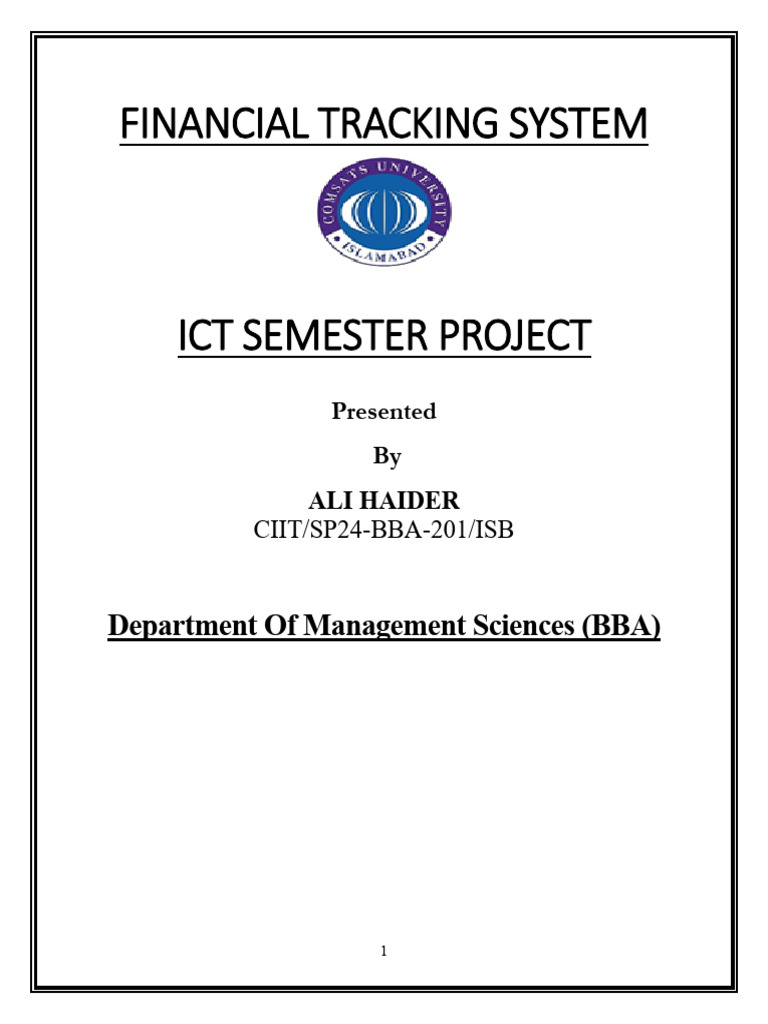 Financial Tracking System PDF | PDF | Databases | Database Transaction