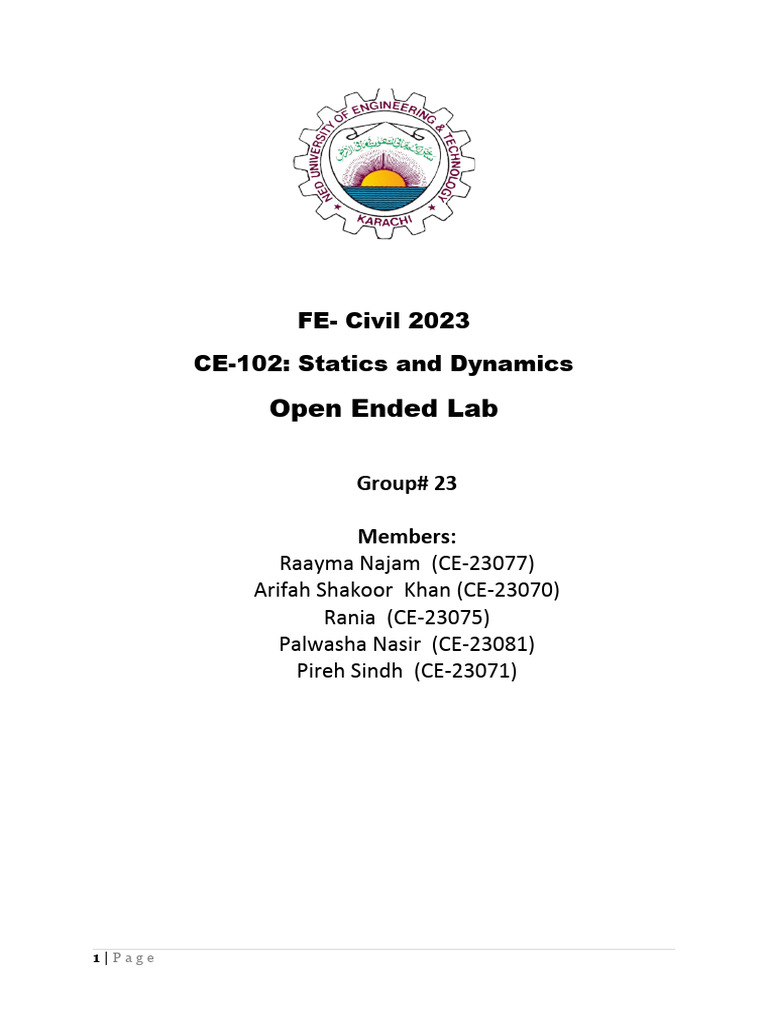 Statics Oel | PDF | Bending | Beam (Structure)