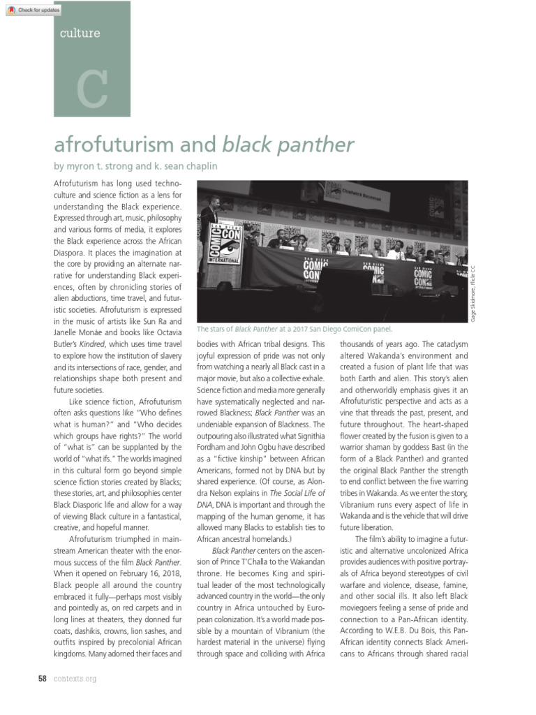 Afrofuturism and Black Panther Reading | PDF | Young Adult