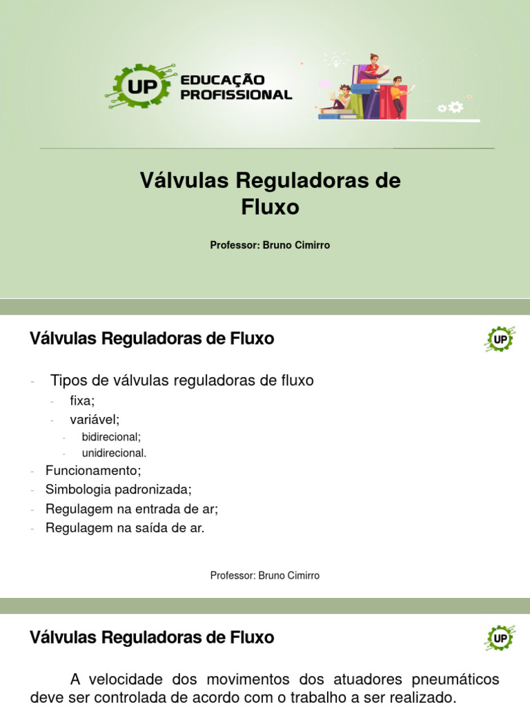 6.2 Válvulas+Reguladoras+de+Fluxo | PDF | Válvula | Engenharia Mecânica