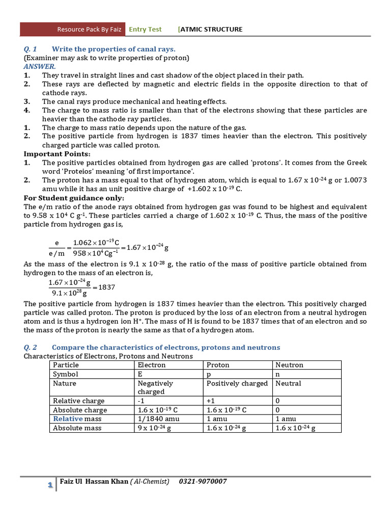 Atomic Structure | PDF | Atomic Orbital | Atoms