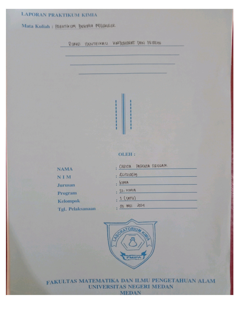 Laprak Biokim Protein Dan Karbohidrat Christa | PDF