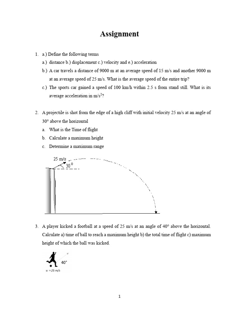Assignment | Download Free PDF | Acceleration | Force