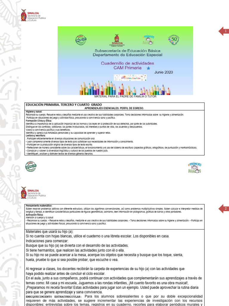 JH9sTB1WVB APRENDIZAJES ESENCIALES TERCERO Y CUARTO GRADO PRIMARIA DEE ...