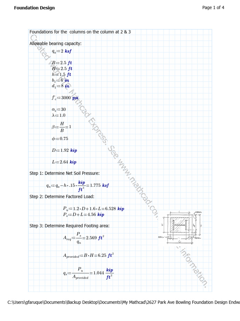 PAB Foundation Design Endwall | PDF | Solid Mechanics | Geotechnical ...