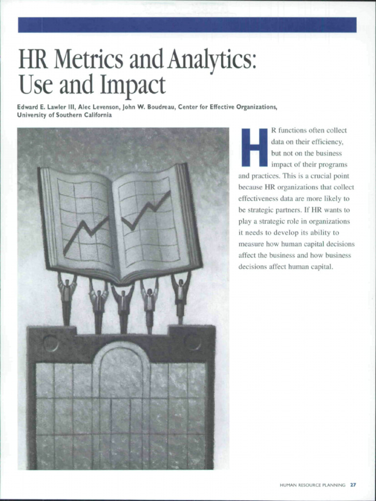 HR Metrics' Strategic Impact | PDF | Performance Indicator | Analytics