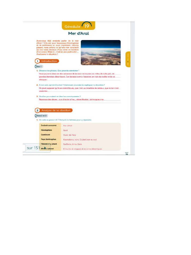 Géodule Mer D'aral | PDF