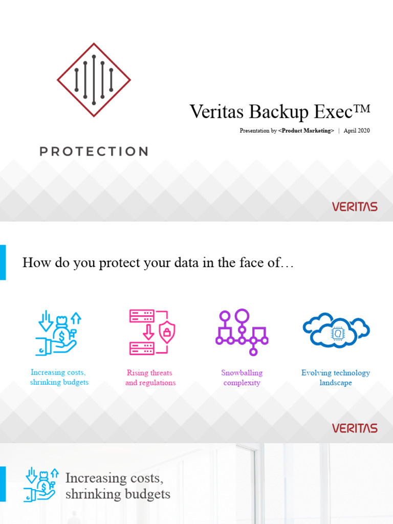 Veritas Backup Exec: Simplifying Data Protection | PDF | Backup | Cloud ...