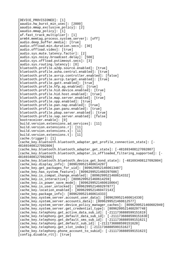 Android Device Configuration Settings | PDF | Computer Engineering | Information And ...
