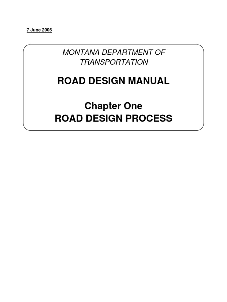01 Road Design Process | PDF | Road
