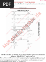 NUST NET Past Papers 2025 Pls | PDF | Multiplication | Mathematics